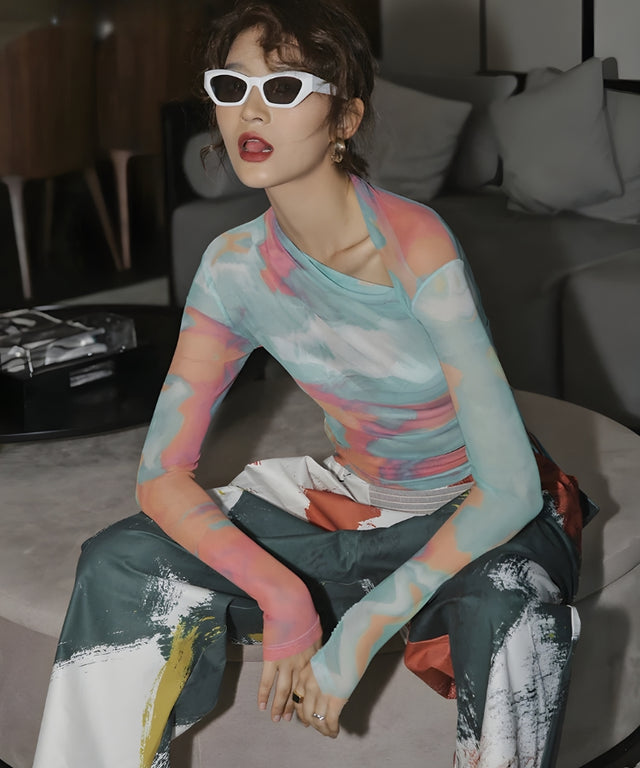 Y2K Long Sleeve Tops – Y2K VIBE
