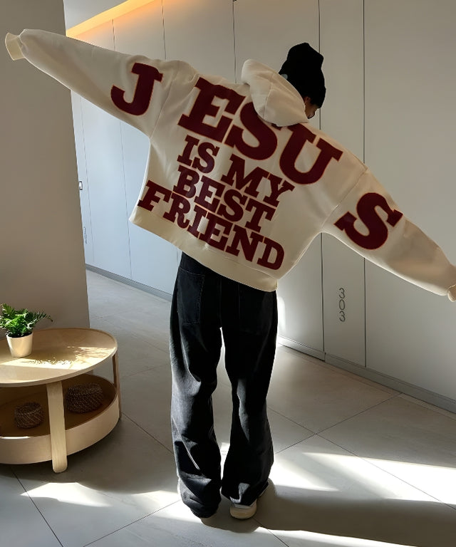 Shop Y2K Jesus Is My Best Friend Hoodie - Y2KVIBE – Y2K VIBE